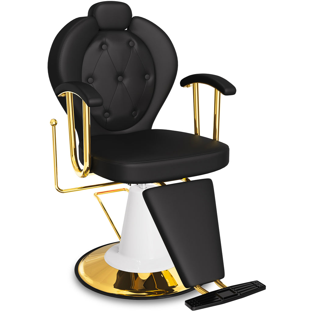 Gold Reclining Salon Chair BS-122 – BaashaBeauty